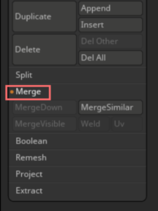 [zbrush] 핵심적인 subtool 기능 3탄- merge - YesXYZ